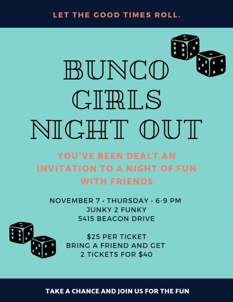 Bunco Girls Night Out Fundraiser - City of Irondale